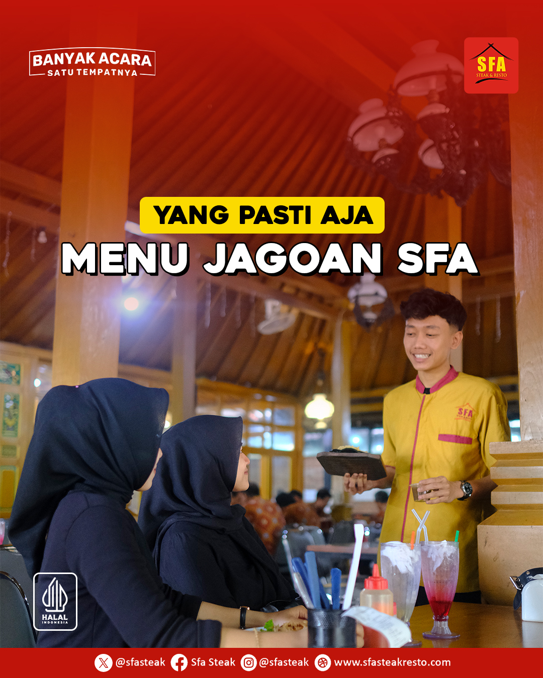 Menu Jagoan SFA! – SFA Steak & Resto